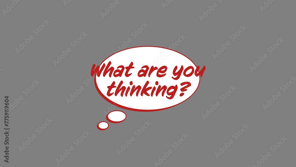 Transparent Cartoon Comic Text Bubble Thinking Animated Text Stock ...