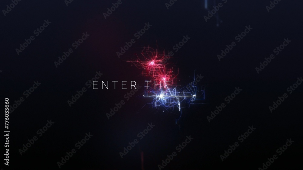 Digital Particles Computer Science Title Intro Stock Template | Adobe Stock
