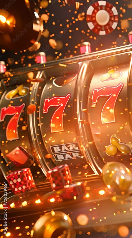 Win 777 jackpot with prizes and coins vídeo de Stock | Adobe Stock