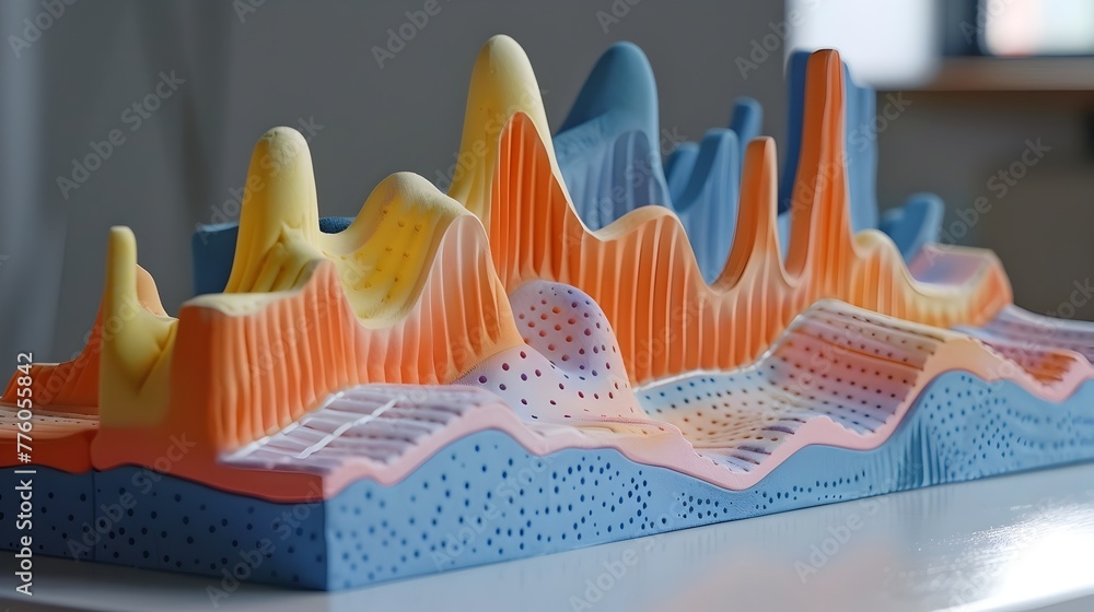 Vibrant 3D data model with tactile contours and engaging interactive ...