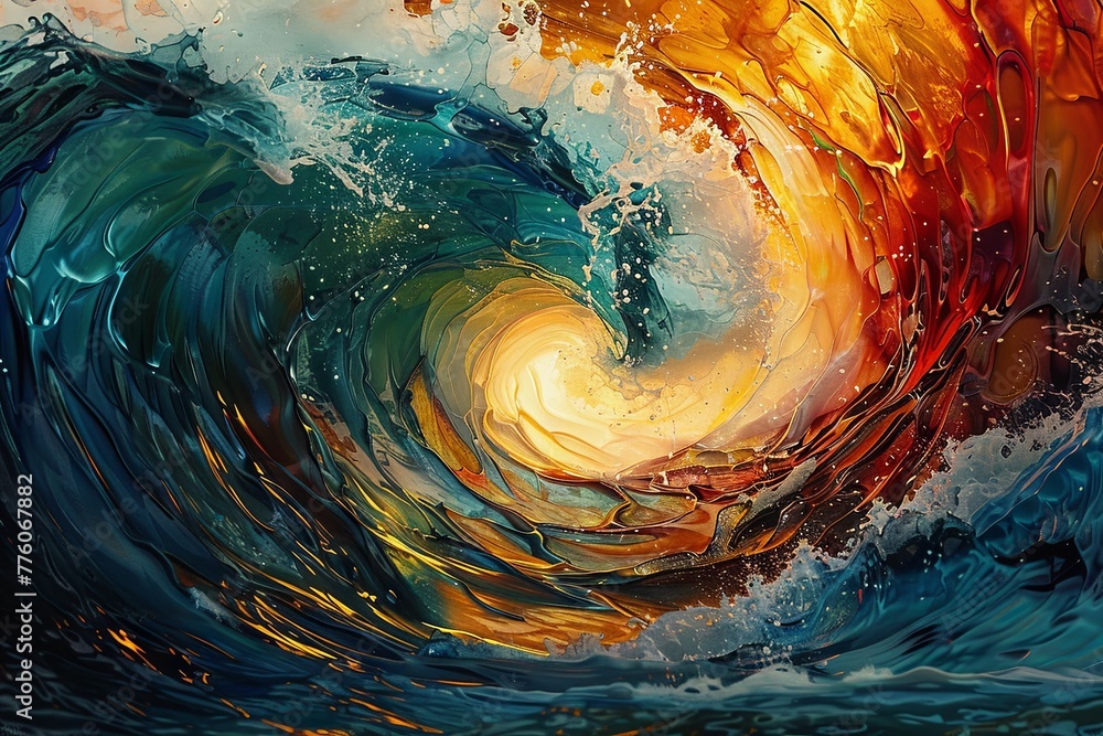 a Passover Red Sea Rhapsody abstract interpretation of the parting of ...