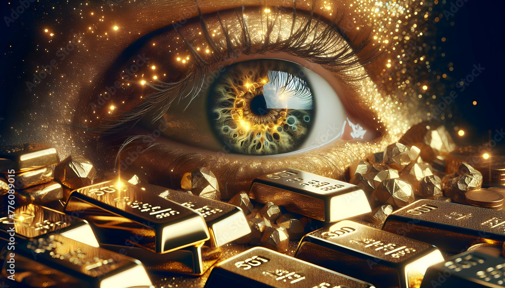 for advertisement and banner as Reflection of Riches The reflection in ...