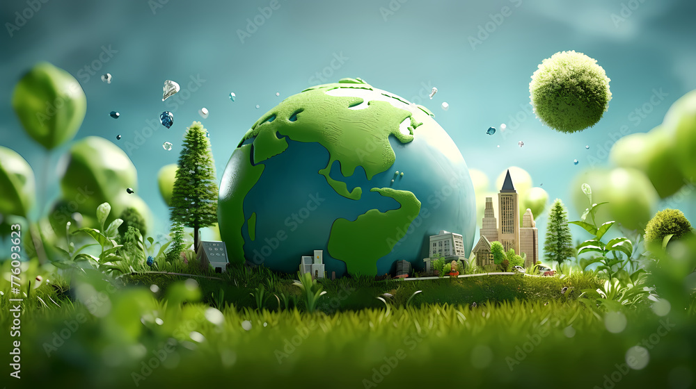 Environmental technology concept. Sustainable development goals. Saving ...