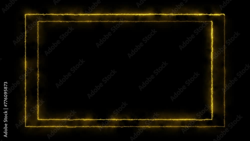 Rectangular Fire effect Animation. Fire Flame Gradually Appearing in A ...