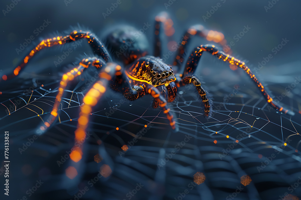 Elegant wireframe-based visualization against a radiant translucent ...