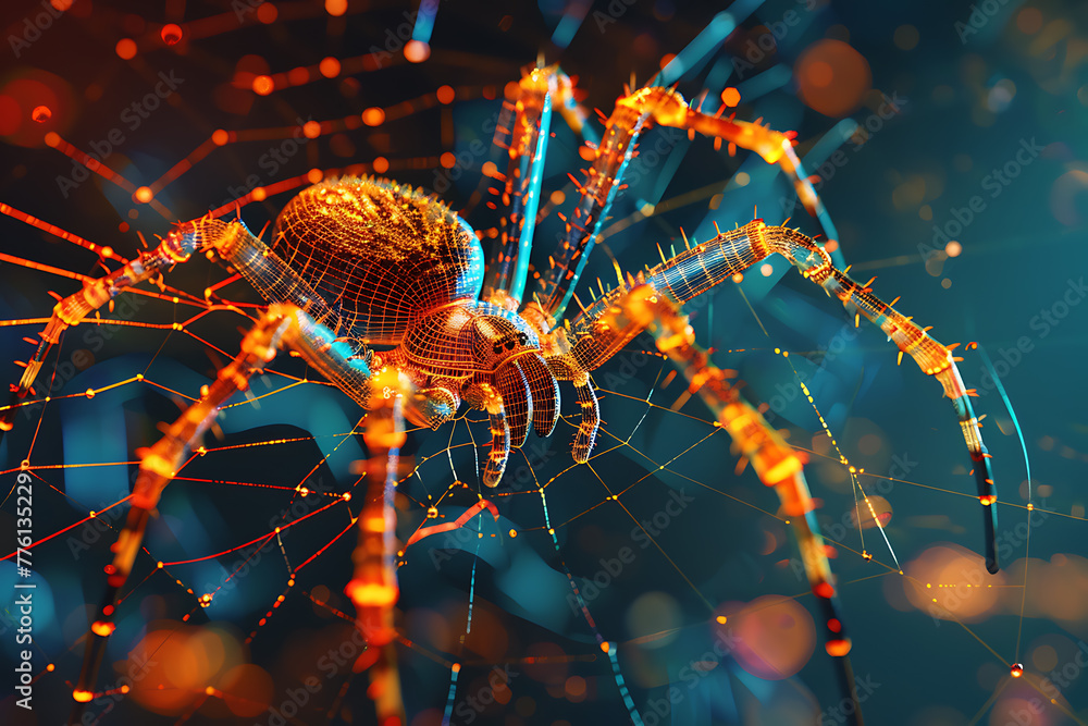 Elegant wireframe-based visualization against a radiant translucent ...