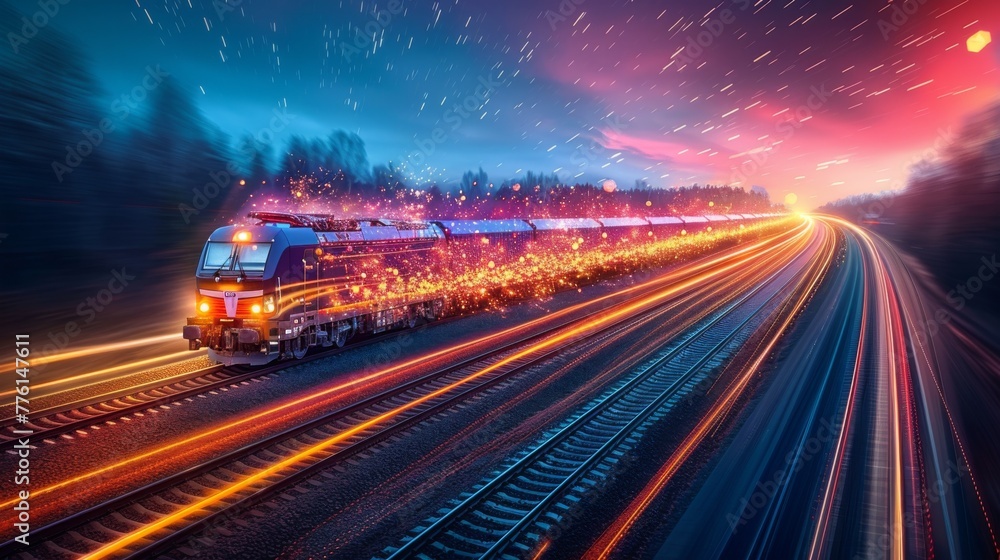 Capturing the dynamic movement of a cargo train and its freight ...