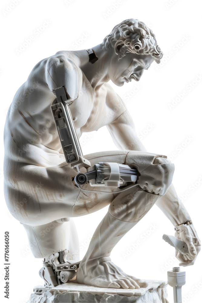 A Renaissance sculptor's masterpiece, chiseling away at a block of ...