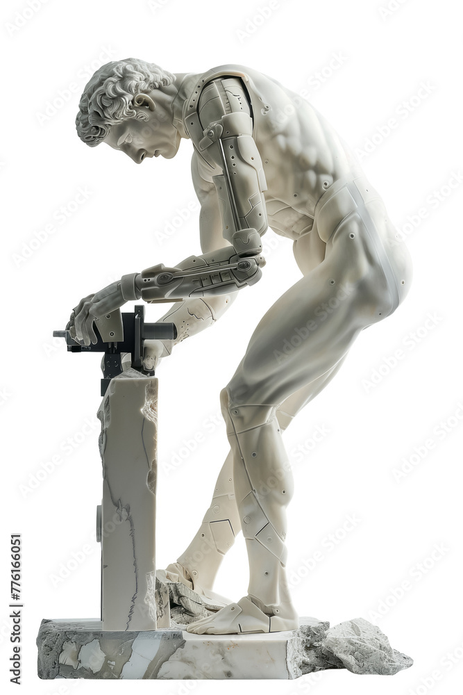 A Renaissance sculptor's masterpiece, chiseling away at a block of ...
