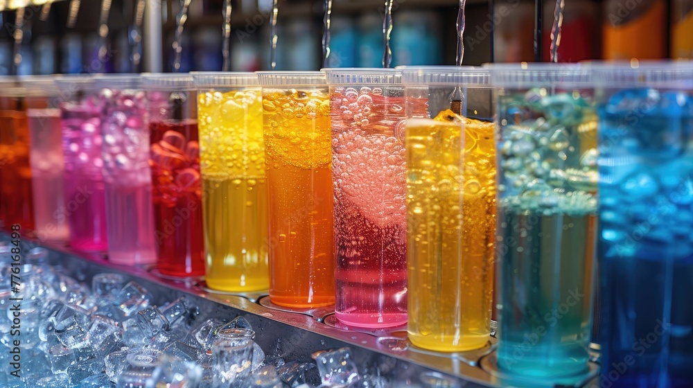 Hydration station at a public event with reusable cups, promoting ...