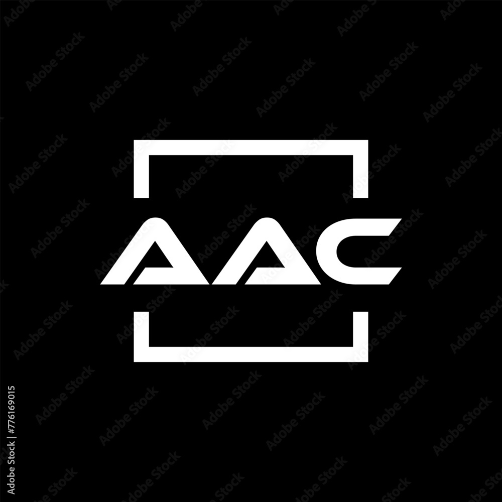 Initial letter AAC logo design. AAC logo design inside square. Stock ...
