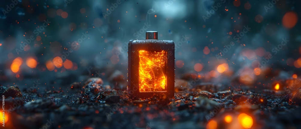 Warning Lithium battery explosion hazard handle with care to prevent ...