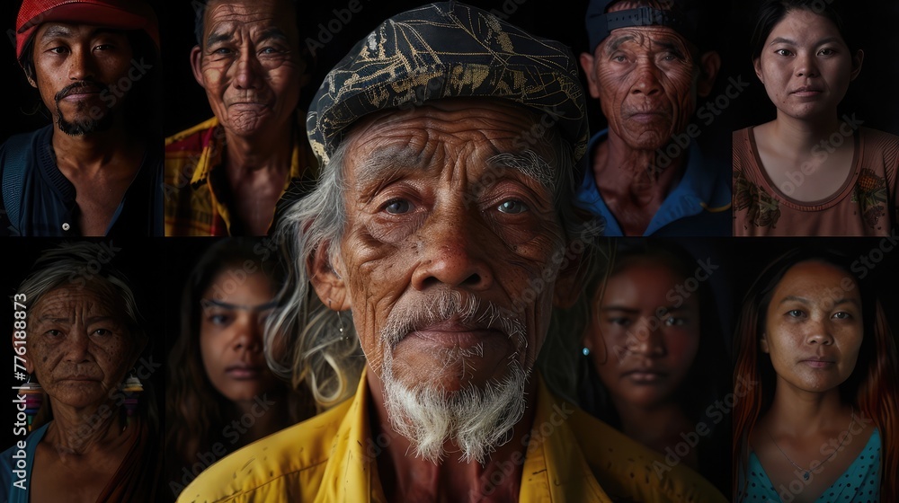 A collection of portraits showcasing the beauty of diversity in age ...