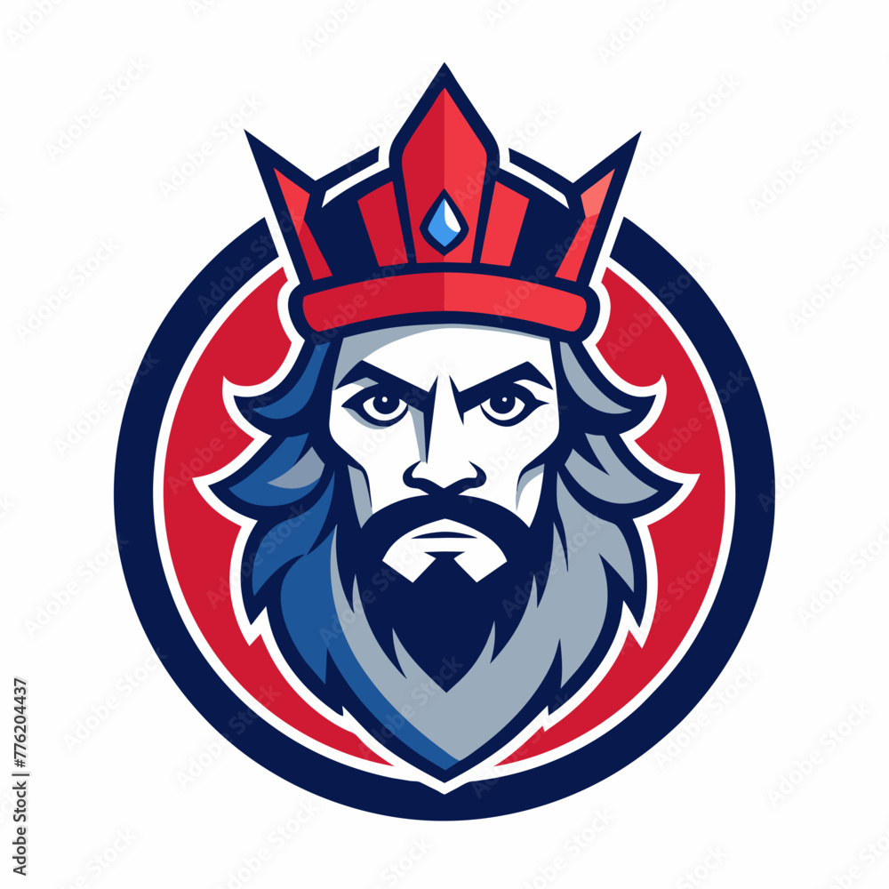 king mascot logo icon element vector graphic sign symbol clipart vector ...
