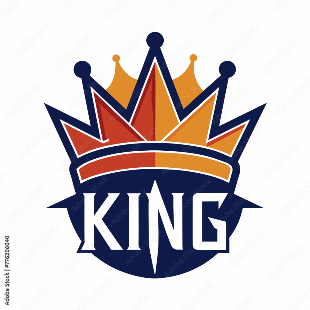 king mascot logo icon element vector graphic sign symbol clipart vector ...