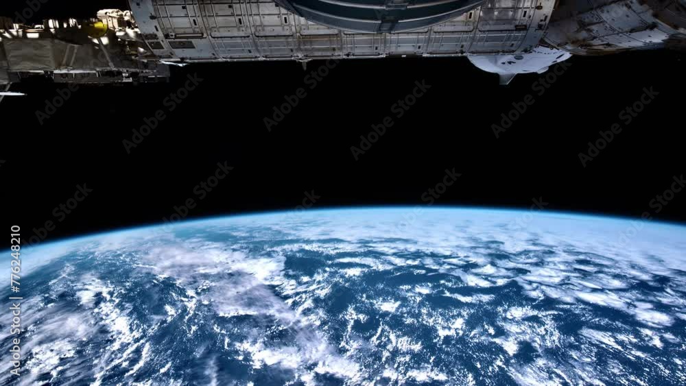 Earth from space. Time lapse of over the Earth seen from the ...