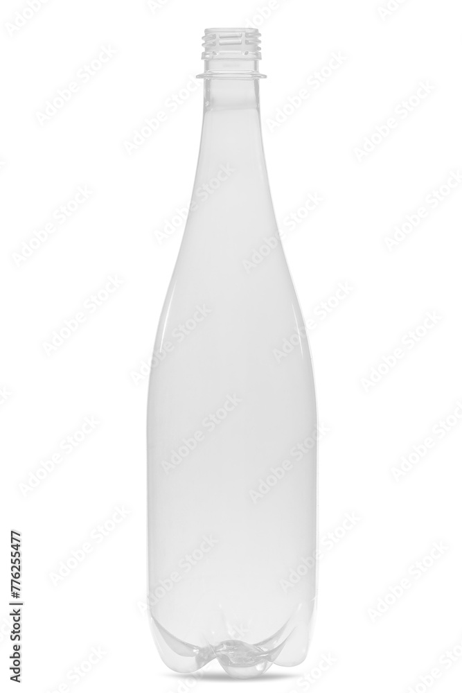 New, clean empty isolated plastic bottle on transparent background ...