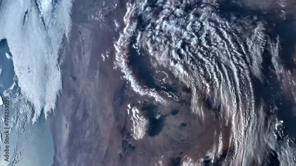 Earth from space. Time lapse of over the Earth seen from the ...