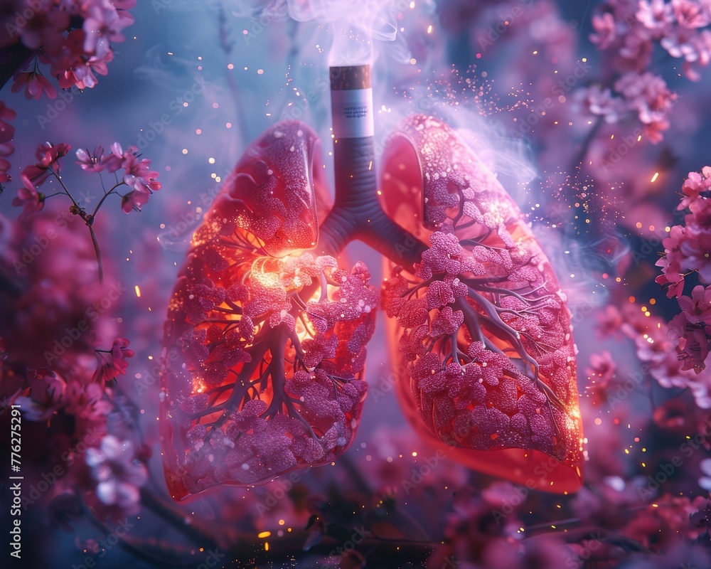 In an impactful illustration, a broken cigarette symbolizes the ...