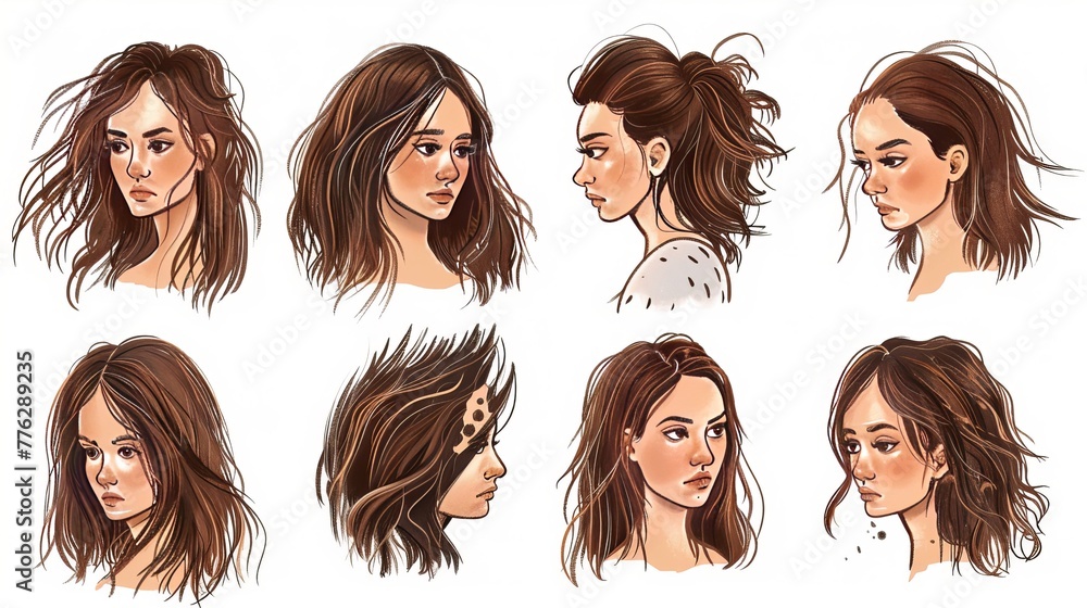 Women face hair concerns such as hair loss, thinning strands, baldness ...