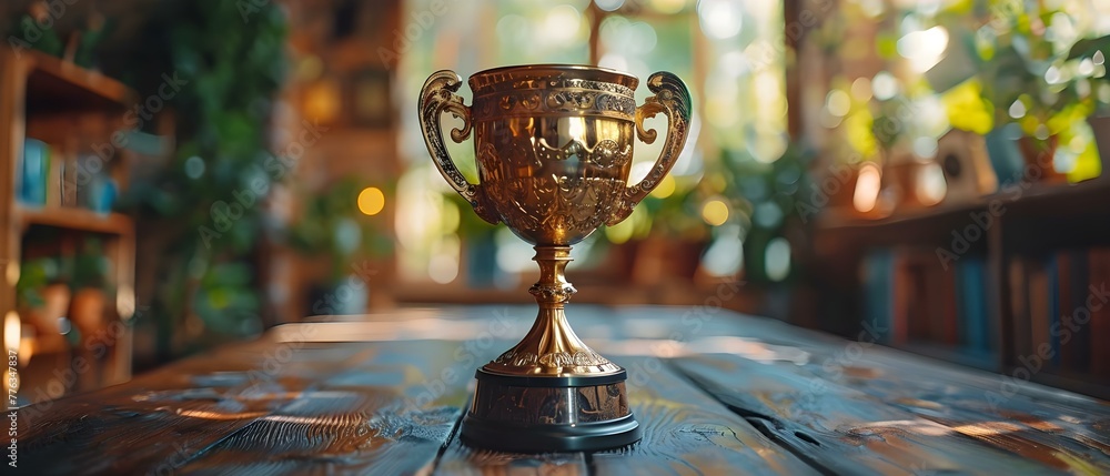 Modern trophy awaiting winner of Virtual Gaming Olympiad captured in ...