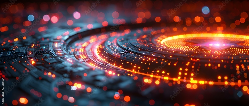 Futuristic High-Speed Sync Device with Kinetic Design. Concept ...