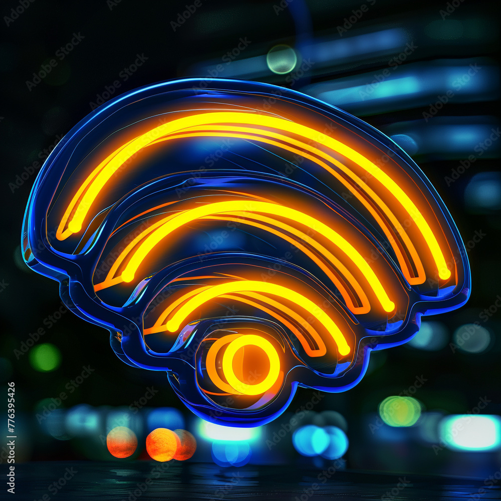 Wi-fi networking Internet connection symbol logo, cyber speed hotspot ...