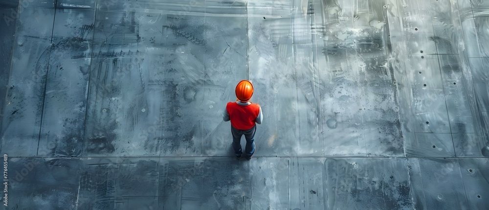 Architect carefully inspects construction site to prevent future ...