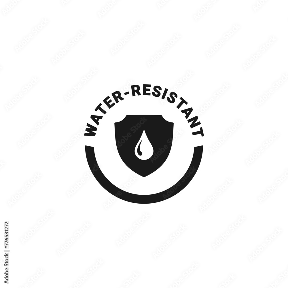 Water resistant icon or water resistant symbol vector isolated. Best ...