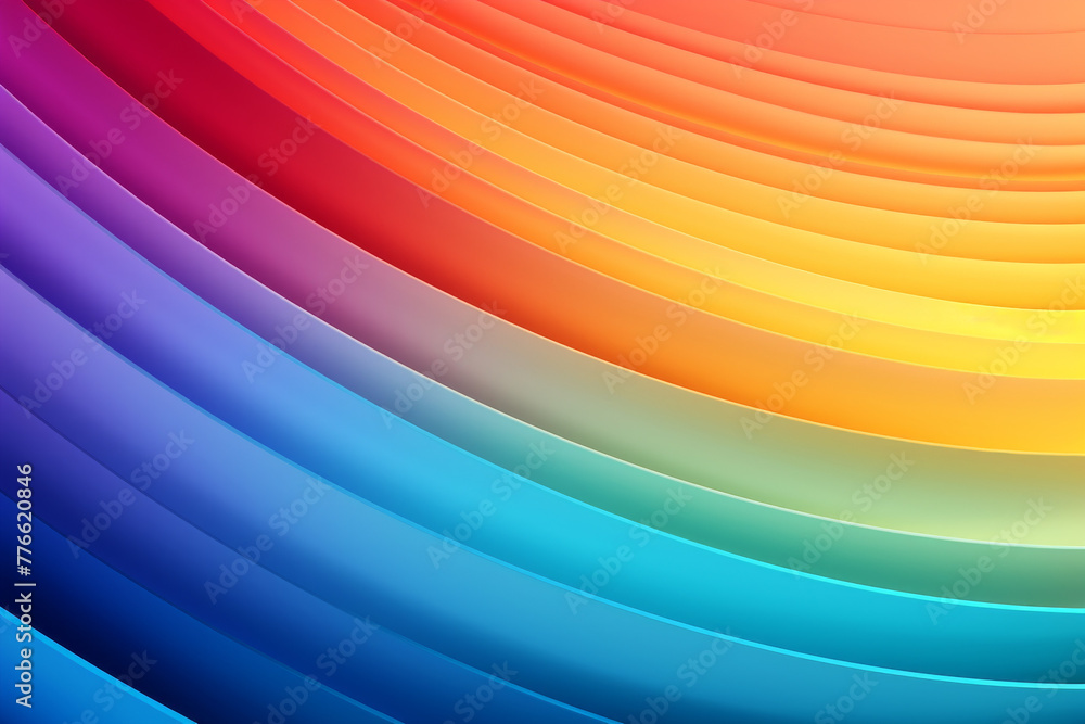 Rainbow Presentation Slide Background Stock Illustration | Adobe Stock