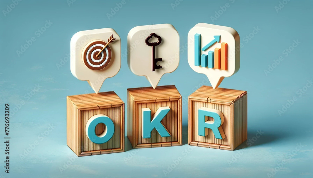 OKR Concept- Driving Business Performance and Growth. The OKR framework ...