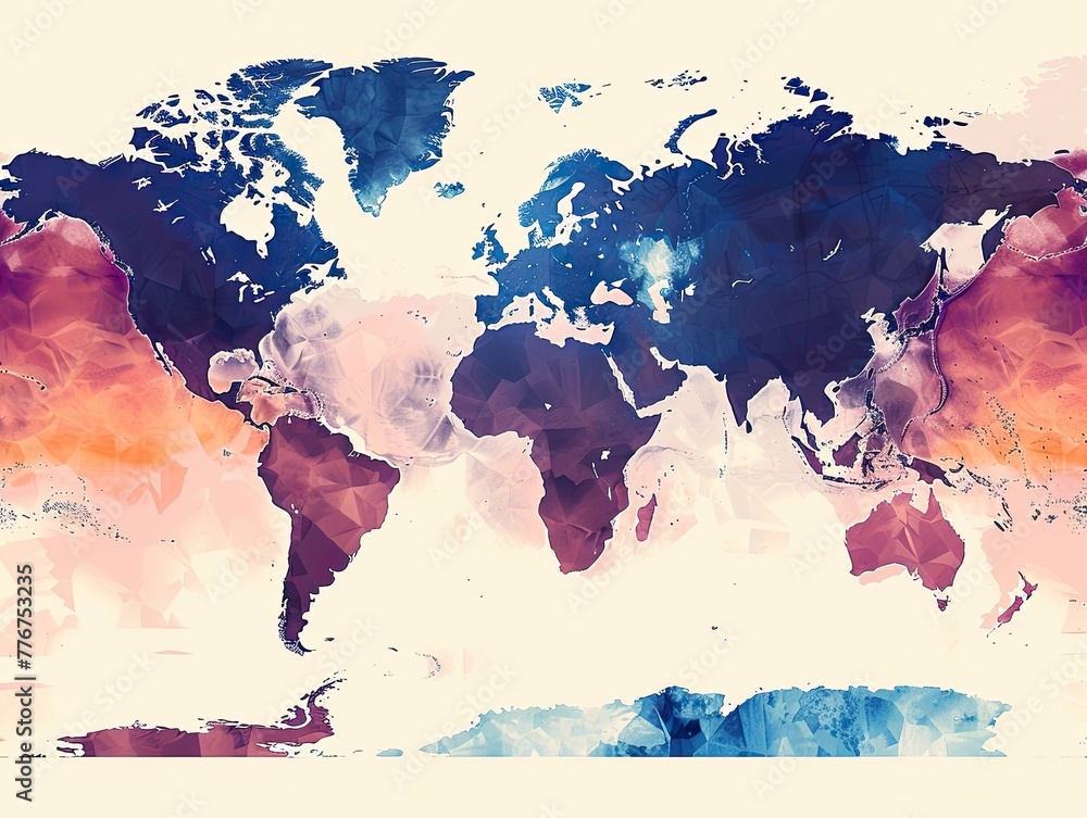 A world map showing temperature change projections with heat index ...