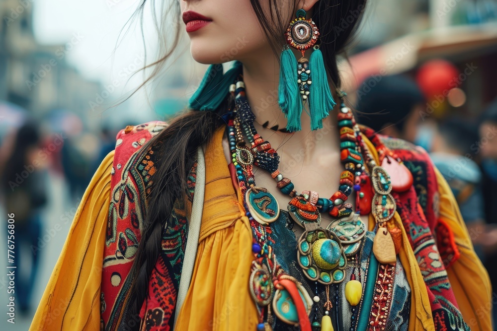 Street style image showcasing the fusion of cultural influences in ...