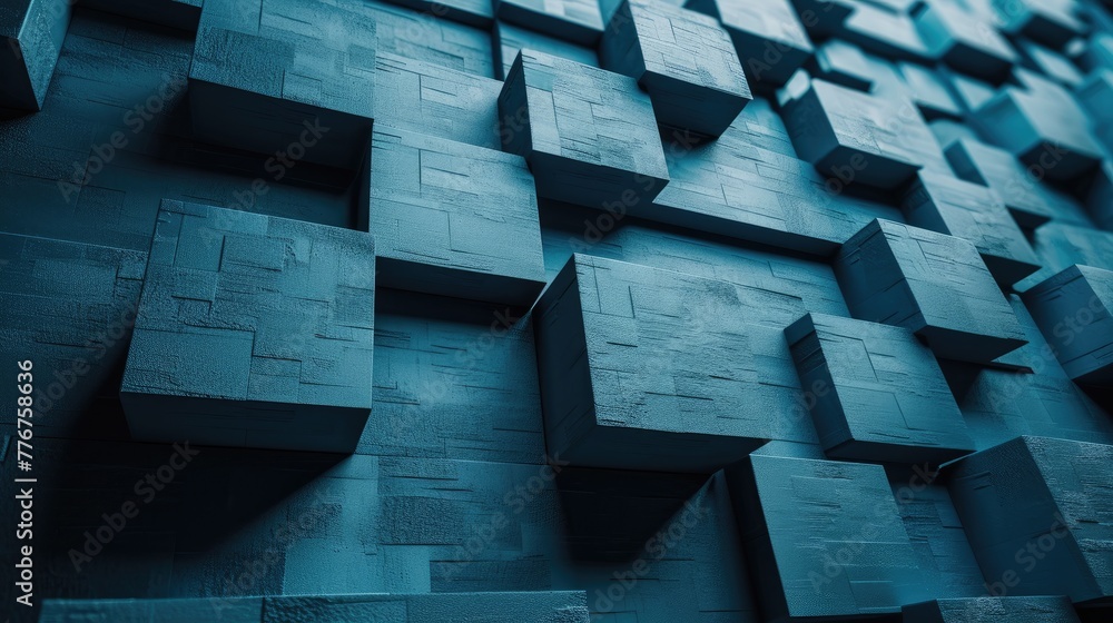 Textured 3D background with a sense of depth, Multi-layered 3D ...