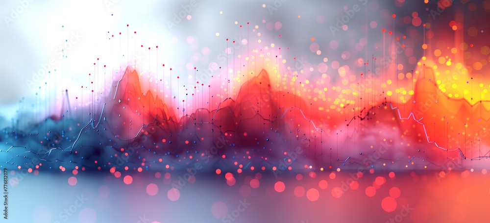 Graph with eruptive force. data science and information analysis, and ...