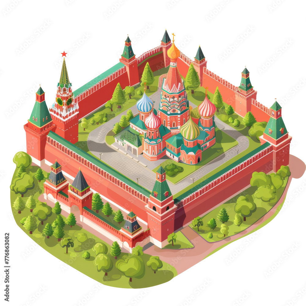 Moscow's Kremlin, the heart of Russian political power, emerges in ...