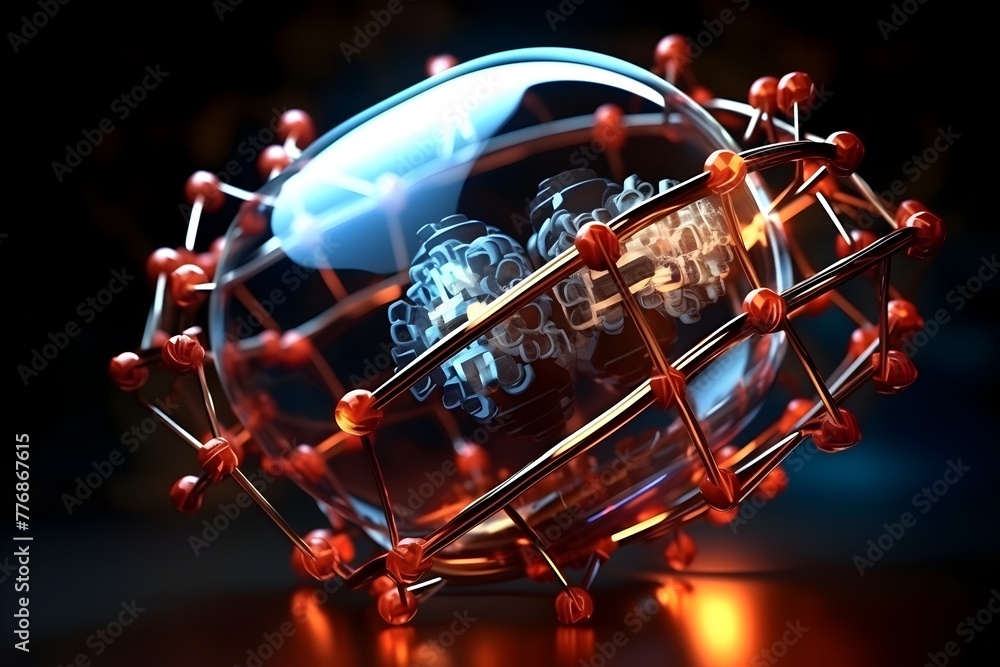 Visually Stunning Medical Nanotechnology Concept Depicting Genetic ...