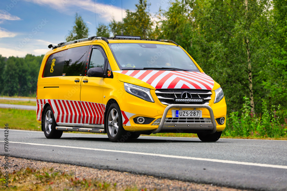 Mercedes-Benz Sprinter Pilot Vehicle on Road To Assist Oversize ...