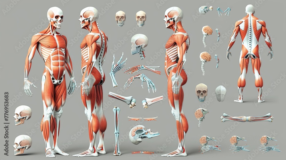 Anatomical diagrams showing various musculoskeletal problems Stock ...