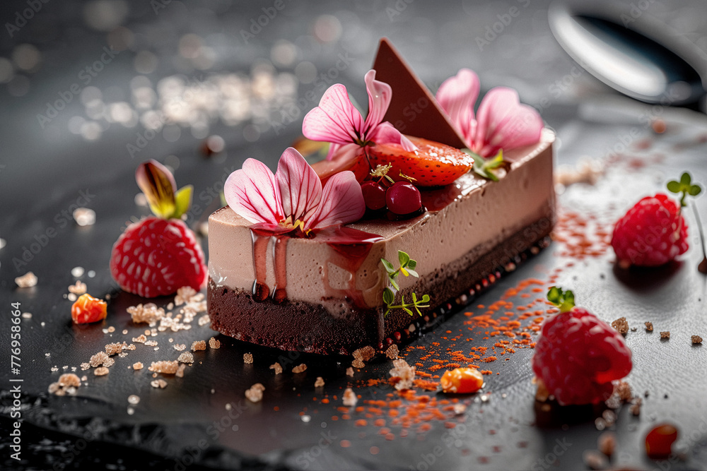 Modern dessert tasting menu presentation, where avant-garde creations ...