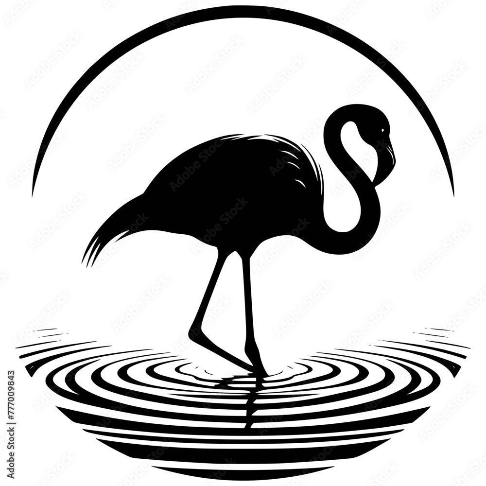 Flamingo Scene , Flamingo lake Svg, Flamingo Scene svg, Flamingo Svg ...