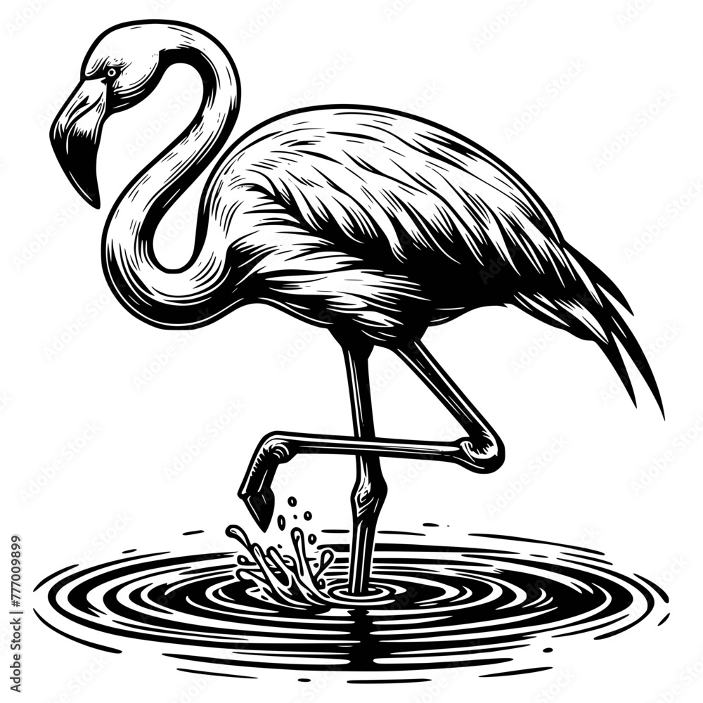 Flamingo Scene Flamingo Lake Svg Flamingo Scene Svg Flamingo Svg Flamingo Print Png