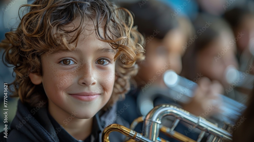 Music Classroom: Photograph students learning music in classrooms or ...