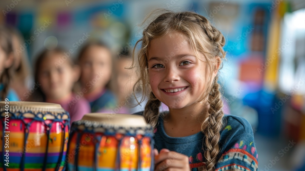 Music Classroom: Photograph students learning music in classrooms or ...