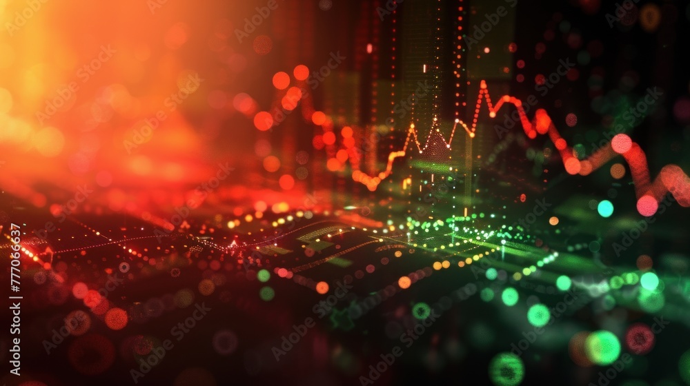 A holographic display of a computer screen with code overflowing from it. Holographic display of ...