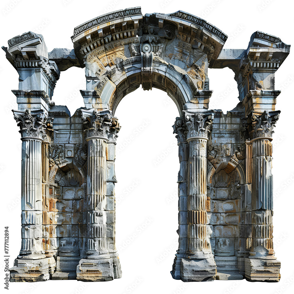 Ancient Greek arch of triumph PNG. Ancient Greek architecture including ...