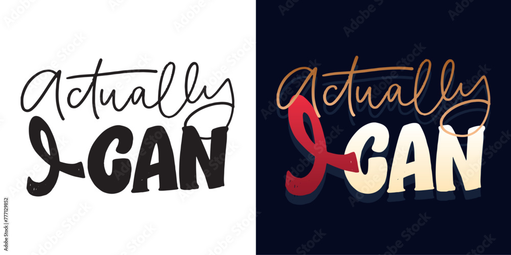 Set with hand drawn lettering quotes in modern calligraphy style ...