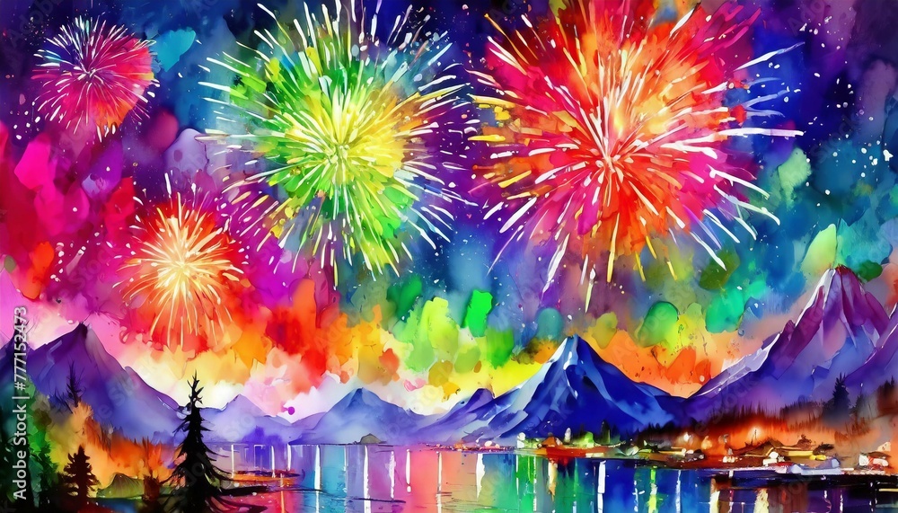 New Year 2025 celebrations, featuring virtual fireworks displays ...