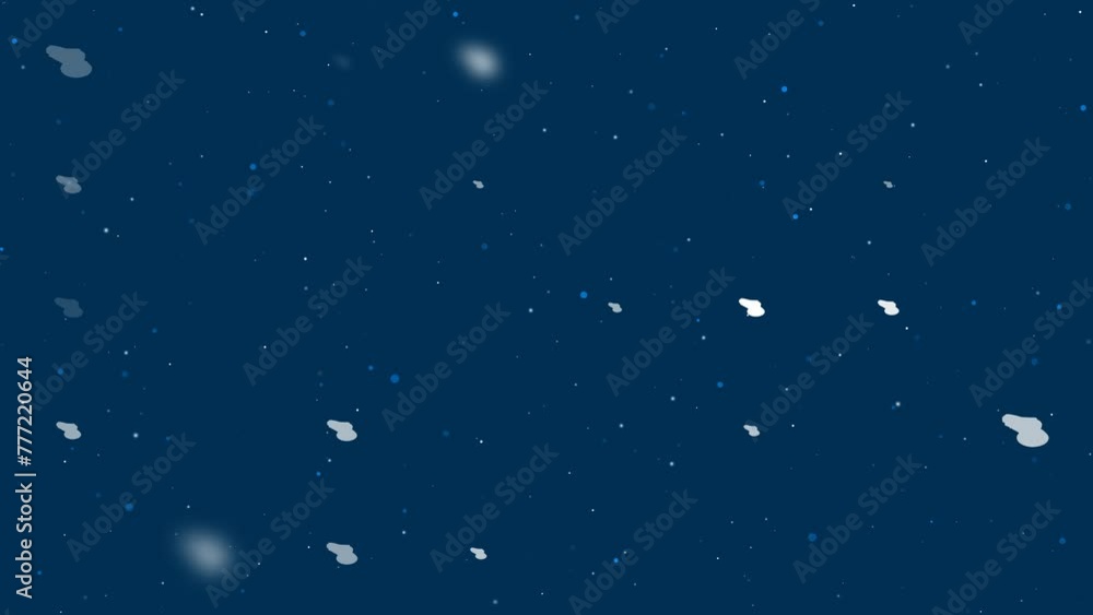 Template animation of evenly spaced sanding machine symbols of ...