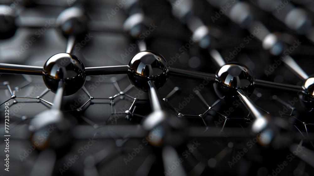 3D carbon atom molecular structure concept map Stock Photo | Adobe Stock